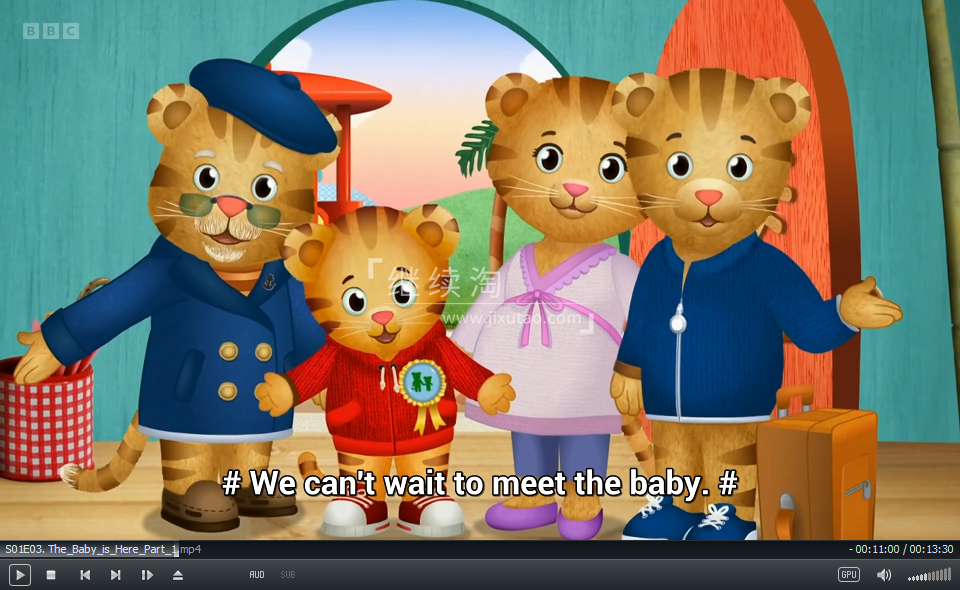 BBC英语动画片Daniel Tigers Neighbourhood小老虎丹尼尔和邻居们，全50集，1080P高清视频带英文字幕，百度网盘 ...
